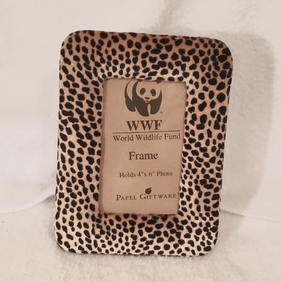 Wwf | Accents | Wwf Leopard Print Photo Frame | Poshmark
